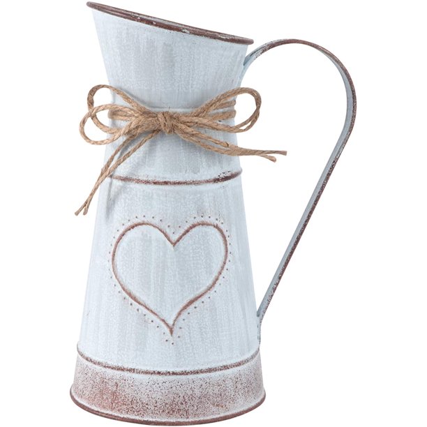 Rustic Metal Flower Bucket - Farmhouse Vases - French Buckets ...