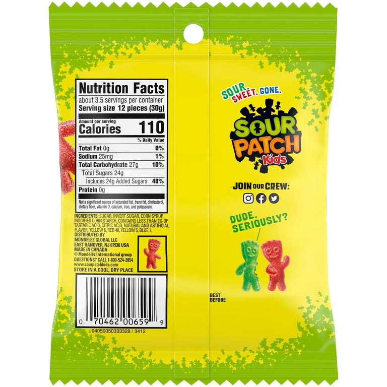 Sour Patch Kids Nutrition Facts