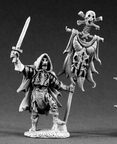 Reaper Miniatures Skeleton Std Bearer 02137 Dark Heaven Legends ...