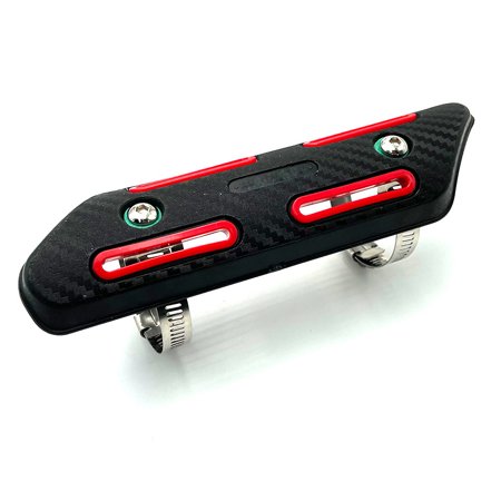 Universal Off-road Motorcycle Exhaust Silencer Tube Heat Shield ...