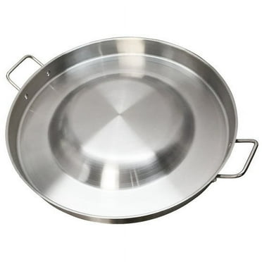 22" Round Stainless Steel Concave Comal Bola Taco Grill Pan Frying Wok ...
