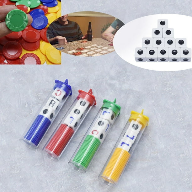 NEW Game Toy Left Center Right Dice Chips Sealed Case Family Party Play ...