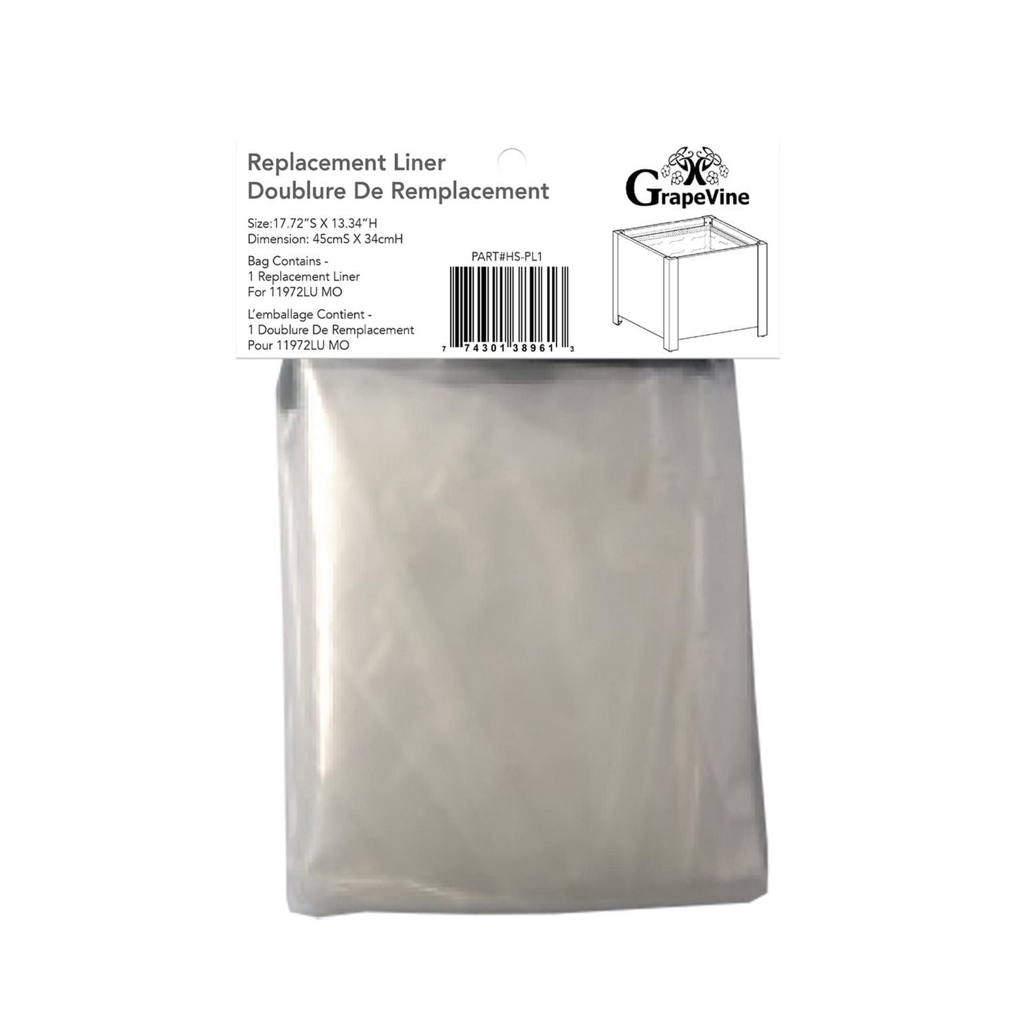 Click here for Grapevine Plastic Replacement Liner For Square Pla... prices