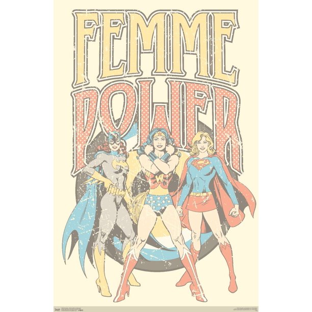 DC Comics - Women Of DC - Femme Power Wall Poster, 14.725" x 22.375 ...