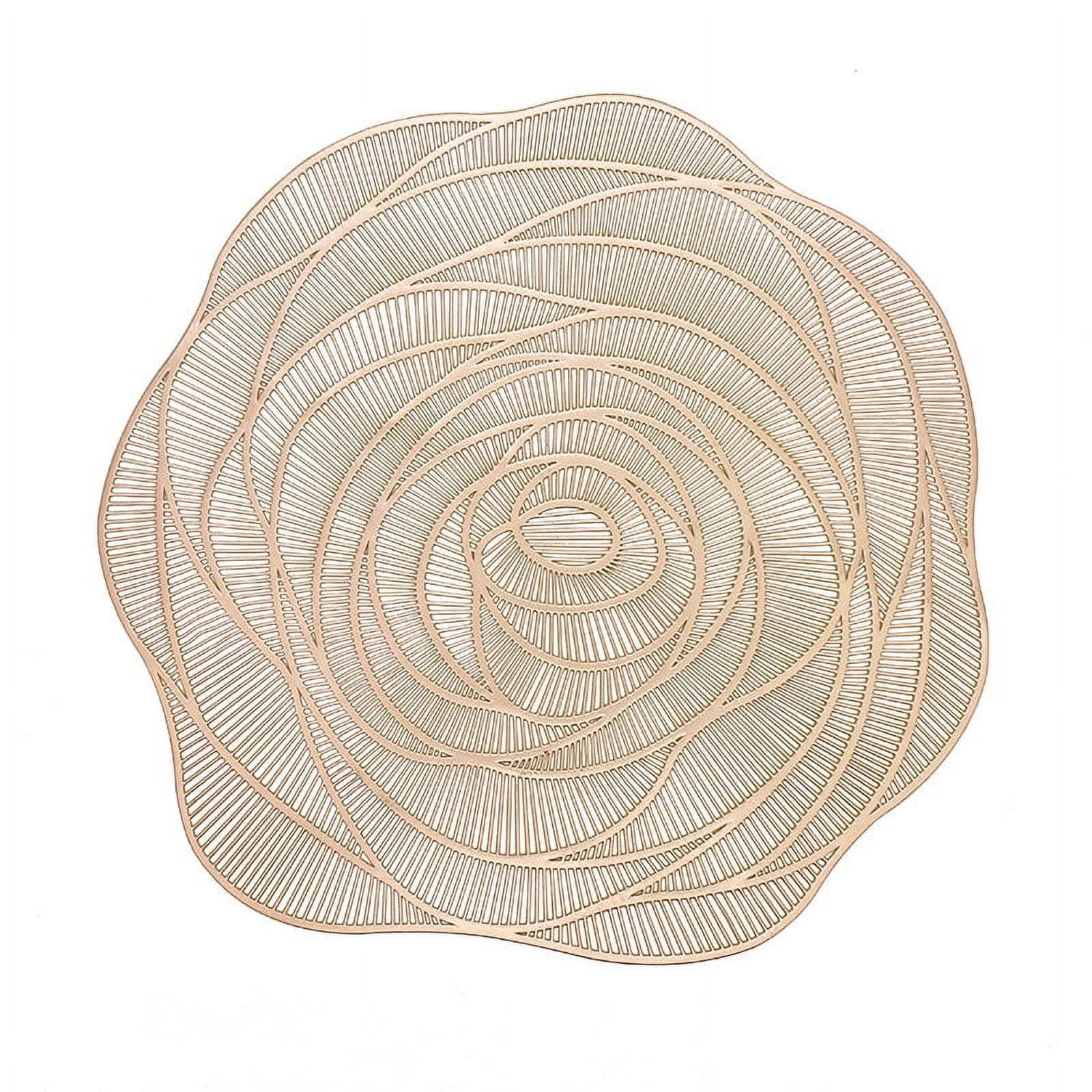 Click here for Surrme Gold Placemats And Coasters Set Of 6 Presse... prices