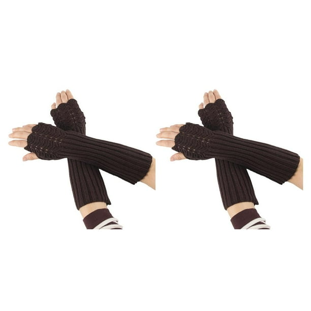 Electronicheart 1 Pair Fingerless Mitten Stylish Arms Warm Cover Hand ...