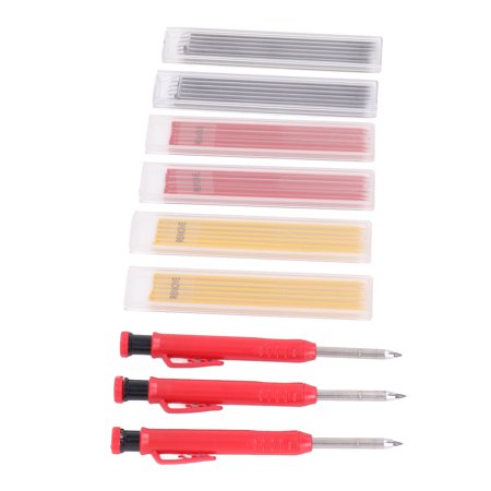 Marking Pencils, Red Yellow Black Carpenter Pencil Easy Drawing For ...