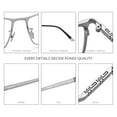 FONEX Titanium Eyeglasses Frame for Men,Square Eyewear Full Optical ...
