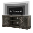 Dextrus Farmhouse 65 inch TV Stand, Rustic Oak Media Console, Living ...