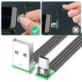 USB to USB 5Pin Up Bend Data Cable 5V2A Charging Cord High Speed ...