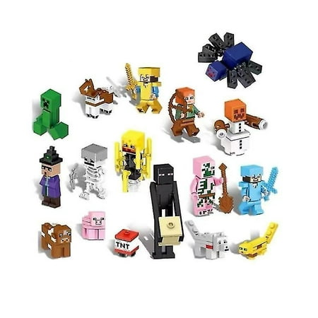 Set Of 16 Pieces Minecraft Building Blocks Toy | Walmart Canada