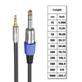 Cable 3.5mm Male to 6.35mm Male Extension Cable Cord Wire for Phones ...
