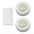 Great Value Wireless LED Puck Lights with Wall Switch, 2 Pack, Dimmable ...