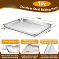 9 Inch Baking Sheet Pan with Rack Set, Stainless Steel Cookie Sheet Pan ...