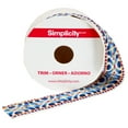 Simplicity Trim, Blue 1 inch Aztec Jacquard Trim Great for Apparel ...
