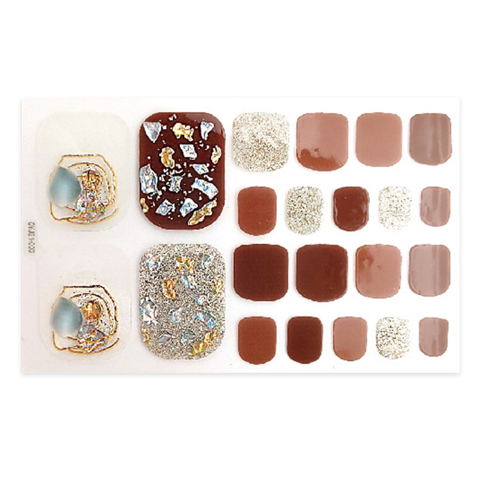 ruhuadgb Delicate Toenail Polish Wraps Longwear for Salon Breathable ...