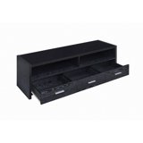 Coaster Alton 62" 3-drawer Wood TV Console for TVs up to 65" in Black ...