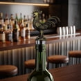 2026 New Dual Purpose Metal Rooster Wine Stopper & Pour Spout, Enamel ...