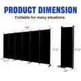 Free Shipping! YASRKML 6 Panel Folding Privacy Screen, 6Ft Tall Room ...