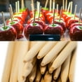 "All Top Bargains 120 Long Wooden Bamboo Skewers, 6"" Candy Apple ...