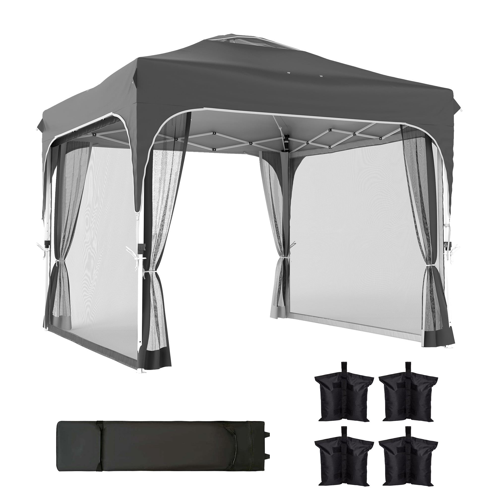 Click here for Outsunny 10x10ft Pop Up Canopy Tent  Central Lock... prices