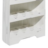 Free Shipping! DecMode 21" x 76" White Wood Boat Wine Rack - 25 Bottles ...