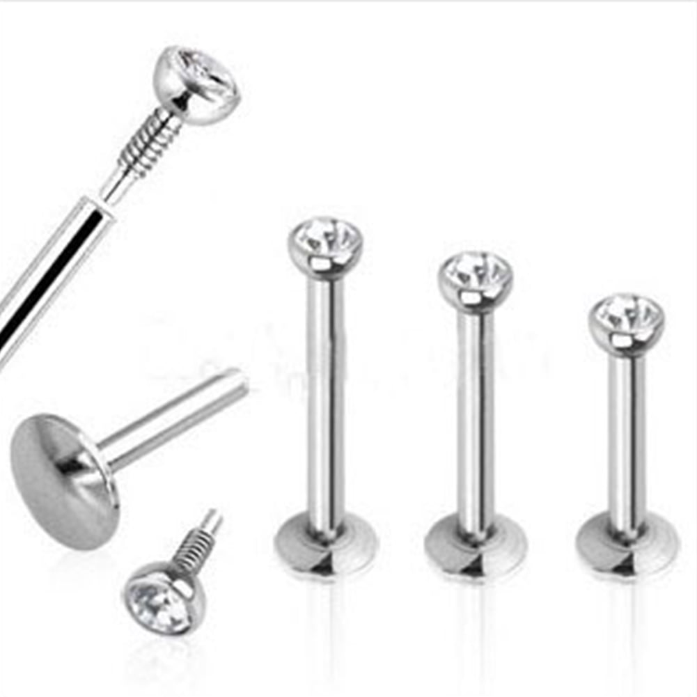 Stainless Steel Unisex Nose Stud Body Piercings Jewelry - Walmart.com