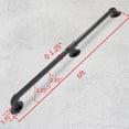 Industrial Staircase Railing, 6FT/180CM Galvanized Pipe Handrail with ...