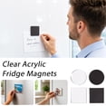 24-Pack DIY Clear Acrylic Fridge Magnets Kit, 2-Inch Custom Photo ...
