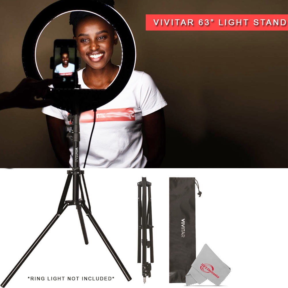Vivitar Tabletop 63" Adjustable Height Multipurpose Light Stand Solid ...