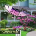 Exhart Large WindyWings Butterfly Wind Chime in Purple, 11 by 24 inches ...