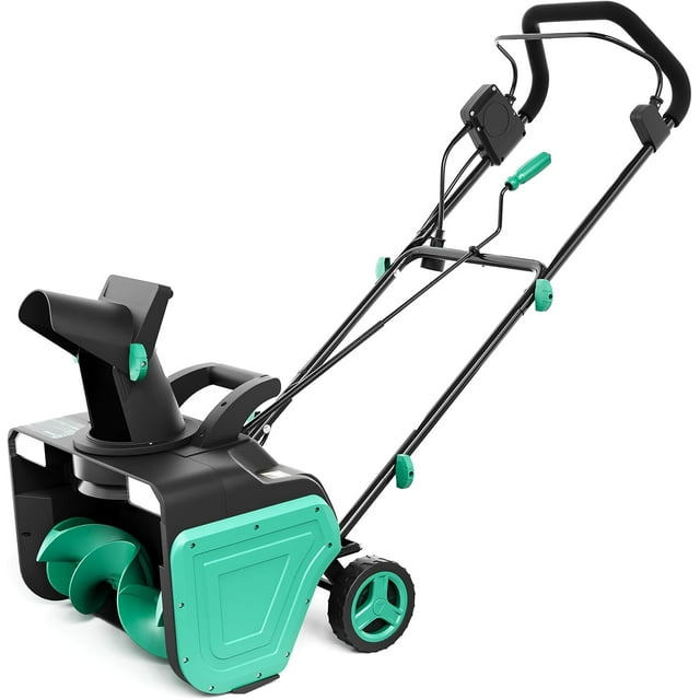 YUSAZENS Souffleuse à Neige Électrique Filaire avec Double Lumières LED ...