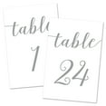 4x6 Table Number Cards 1-24 (Grey) - Walmart.com