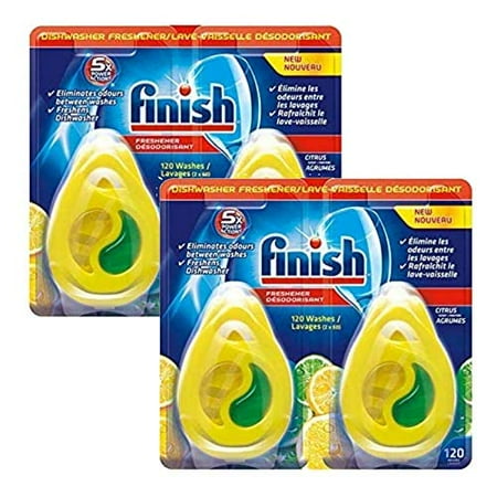 Mega Value Finish Dishwasher Freshener, 220 washes, Citrus Lemon Lime ...