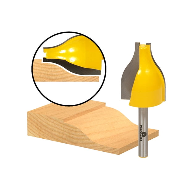 Raised Panel Vertical Router Bit - Medium Ogee - 1/4" Shank - Yonico ...