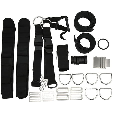 Diving Harness System, Adjustable Resistae Baseboard D Ring Belt Slider ...