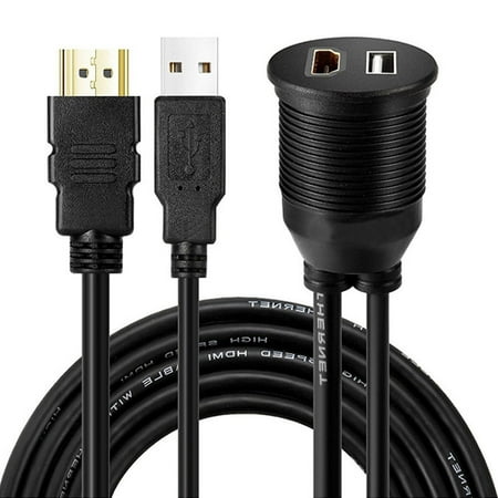 USB2.0 and HDMI Extension Cable USB HDMI Male to USB HDMI Female for ...