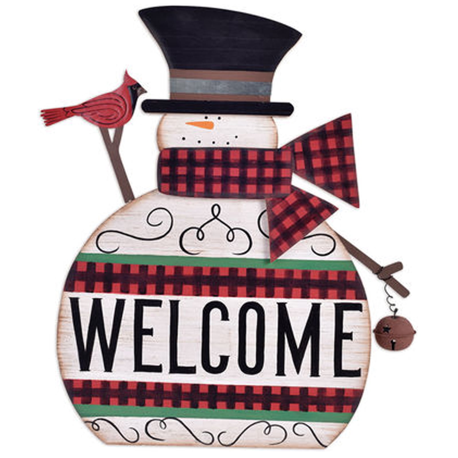 Snowman Wood Down Home Holiday Porch Sitter Indoor Outdoor Decor ...