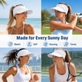Baseball Hats for Women&Men Wide Brim Lightweight Foldable Ponytail ...