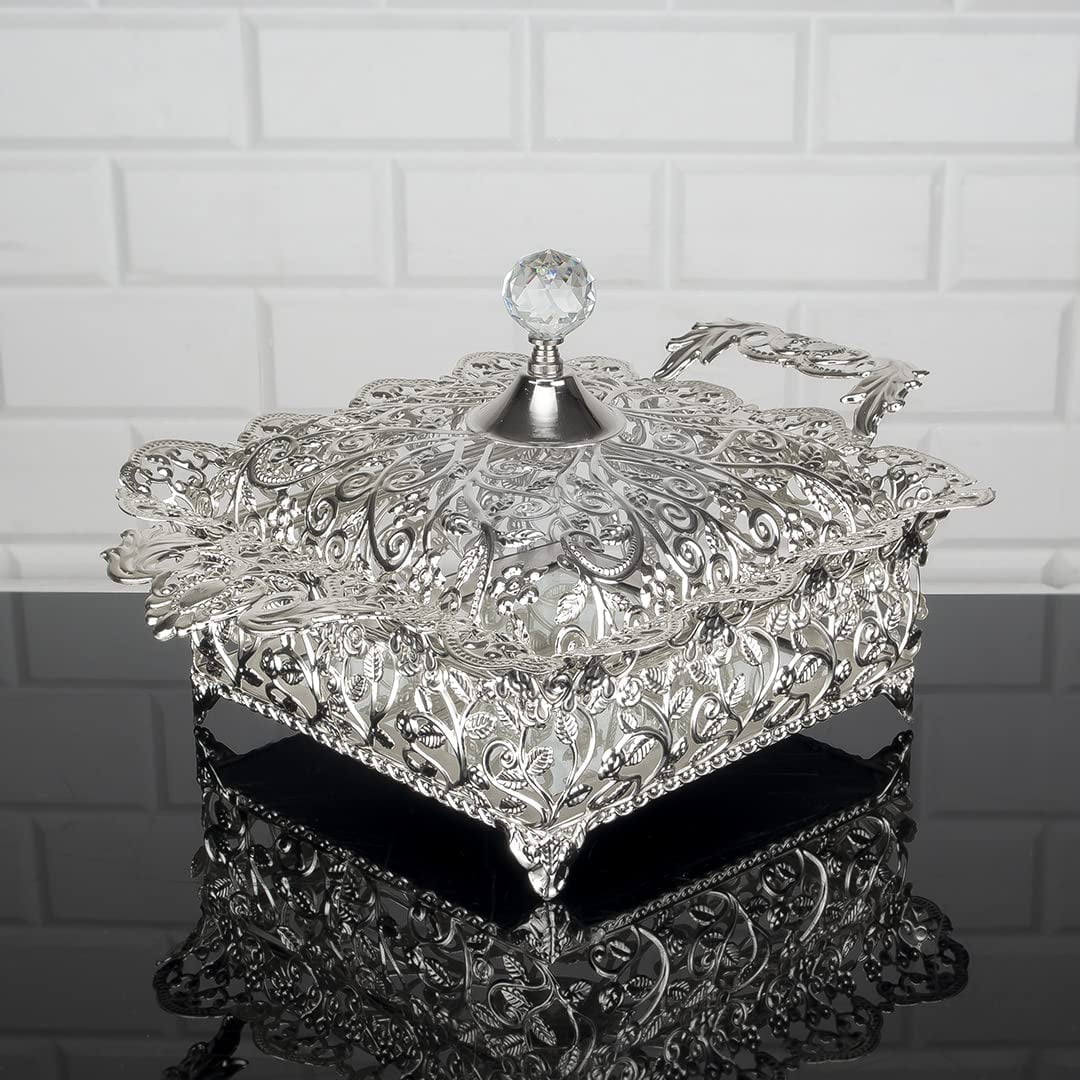 Handmade Fancy Candy Dish, Stainless Metal Decorative Sugar Serving ...