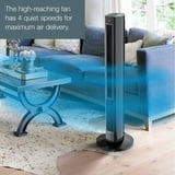 "Lasko 42"" 1500W Hybrid Tower Fan & Space Heater, Oscillating, Remote ...