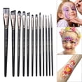 12PCS Professional Paintbrush Artist Paint Brush Nylon Bristle for ...
