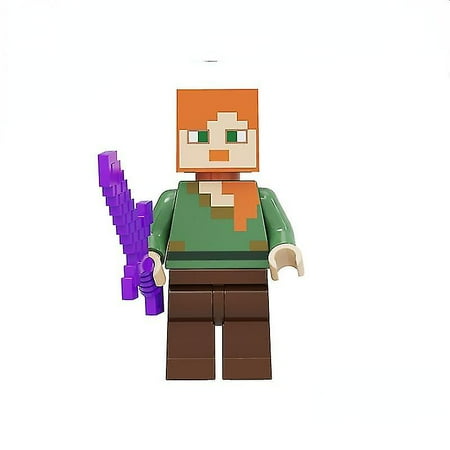 Minecraft Minifigure Building Blocks World Steve Blacksmith Pirate ...
