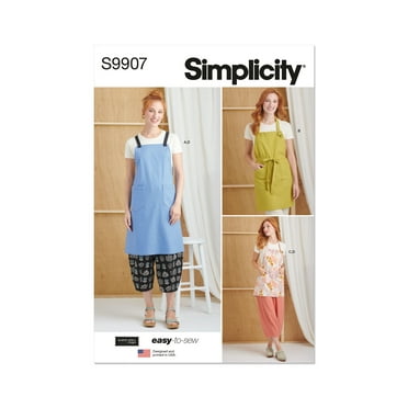 Simpli City Pullover Dress and Pinafore Apron Pattern, Size: A (XS-XL), Easy - Walmart.com