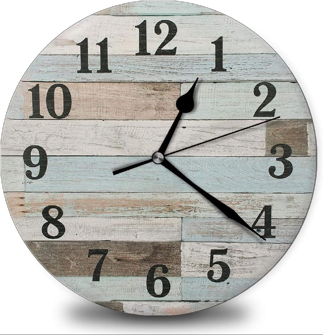 Mosaic Wood Pattern Retro Country Culture Coastal Theme Home 14 Inch ...
