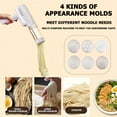Small Handheld Electric Pasta Maker Cordless Pasta Machine with Six ...