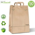 Duro Gusset Fold Top Paper Bags, Brown, 500 Ct - Walmart.com