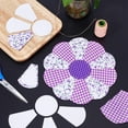 44 Pcs Flower Shape Paper Quilting Templates Handmade English Paper ...