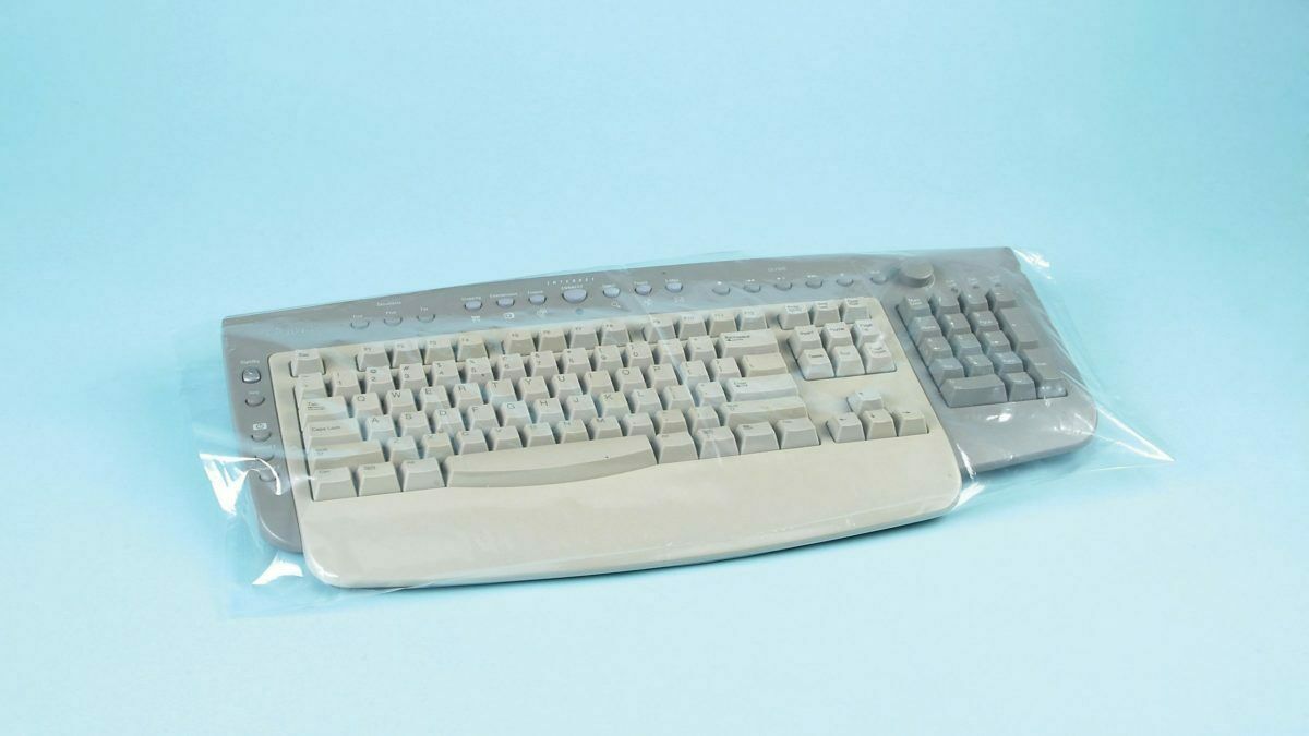 Plasdent Disposable Protective Clear Poly Keyboard Cover, Small Size 12 ...