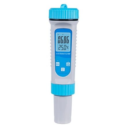 Smart BT 6 in 1 Ph Tester Pool Water PH/ EC/ / SALT/ S.G/ Temperature ...